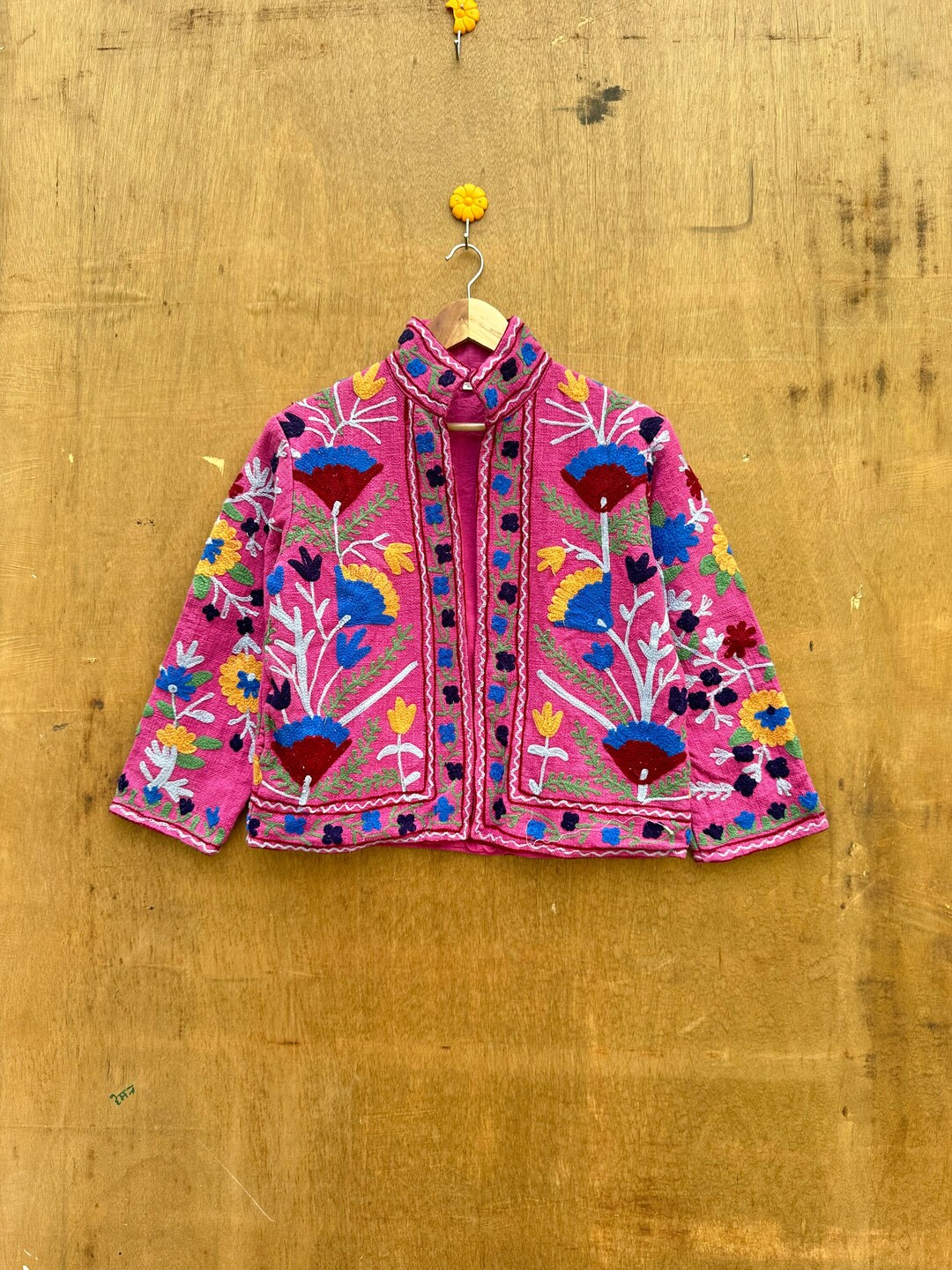 New Trending Light Yellow Handmade Suzanne Embroidery TNT Jacket Women ...