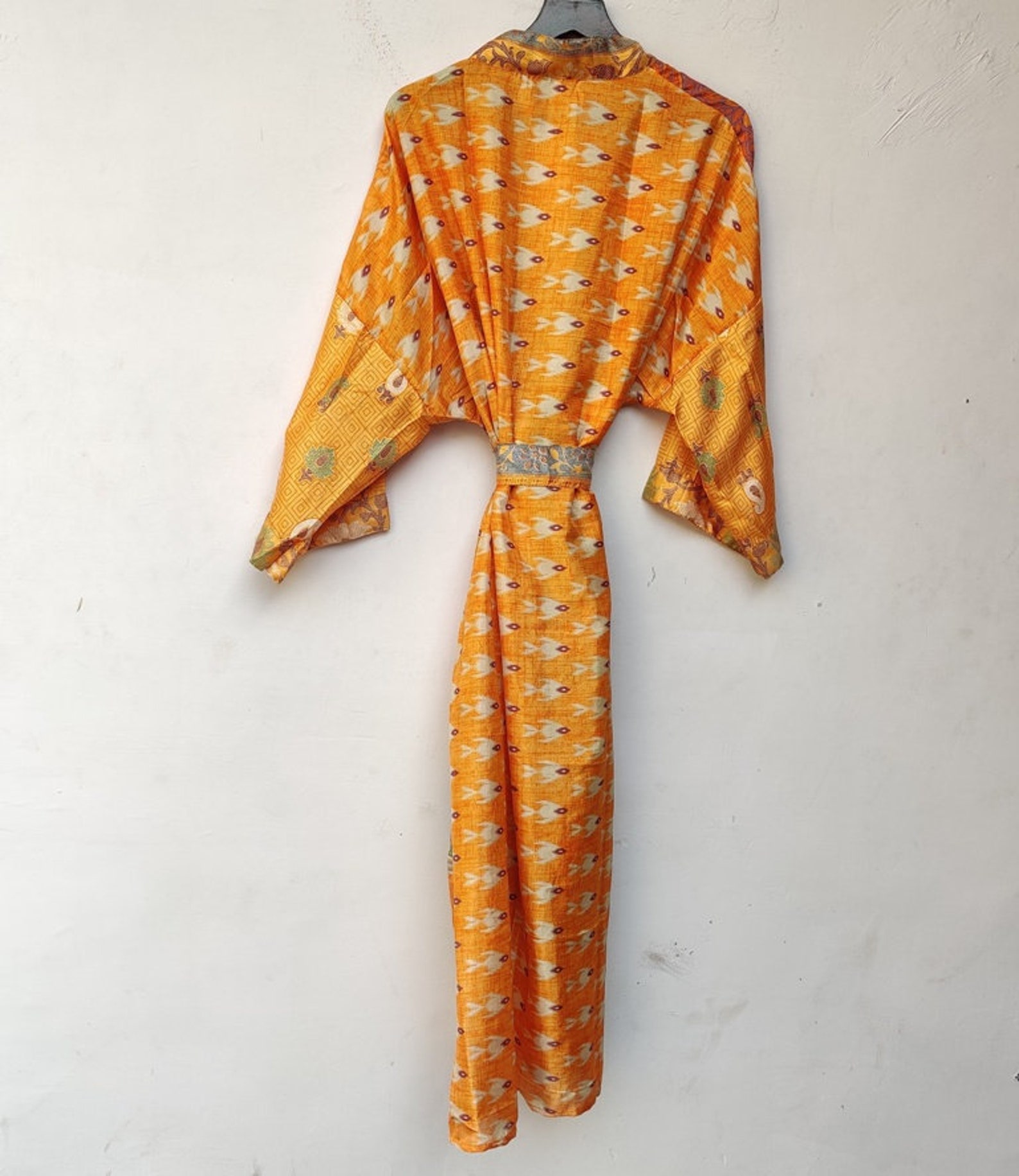 NEW Patchwork Sari Kimono Indian Vintage Sari Kimono Kimno | Etsy