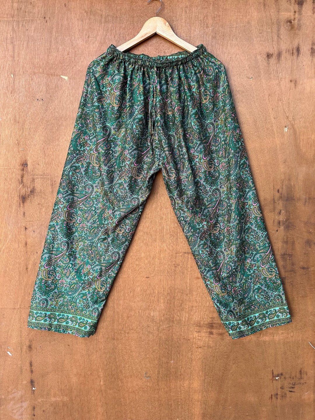 Floral Print Saree Pajama Pants Women Lounge Pants Beach Pants Floral ...