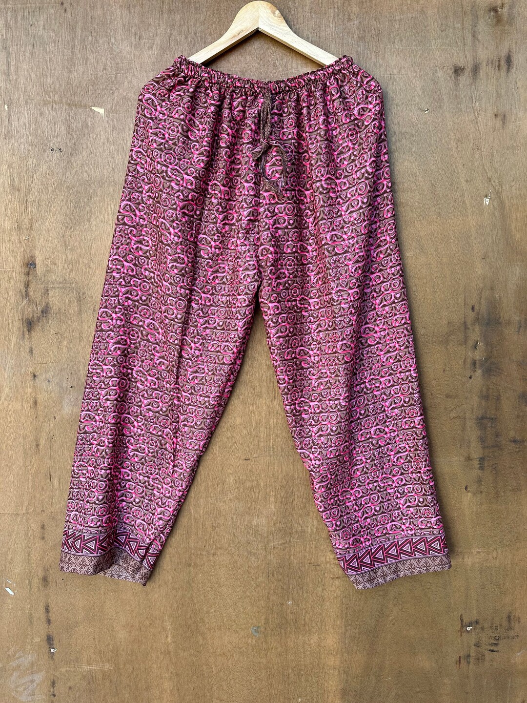 Women Plus Size Silk Saree Pajama Pent, Women Party Wear Trouser Pent ...