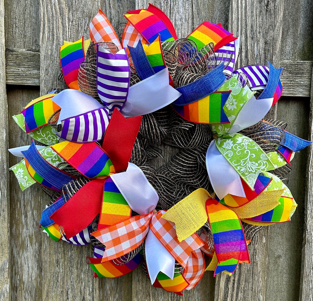 Autism Awareness Wreath for Front Door, Autism Puzzle Pieces Wreath ...