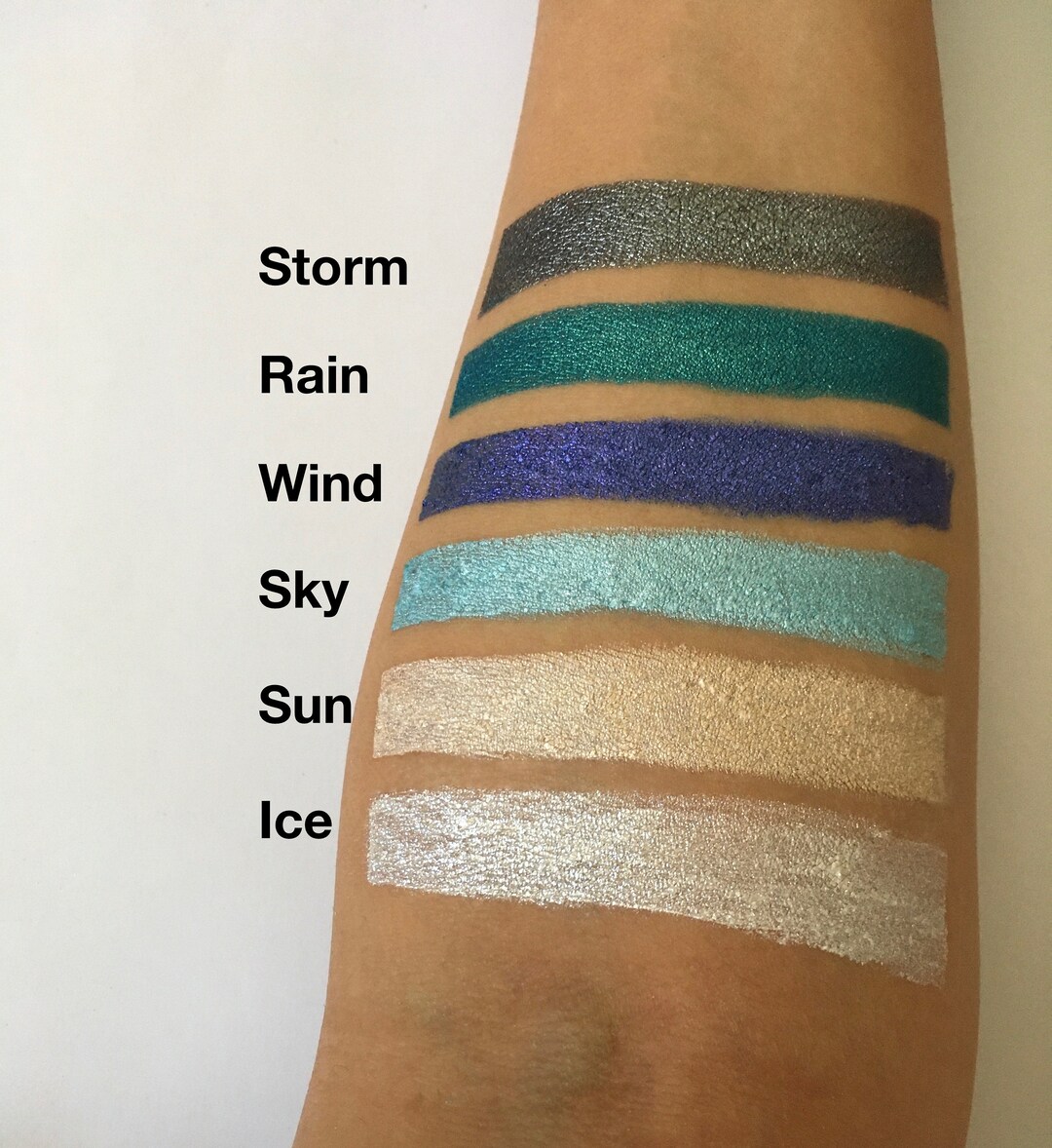 Metallic Loose Eyeshadow Pigment Pots Organic Natural Vegan Makeup ...