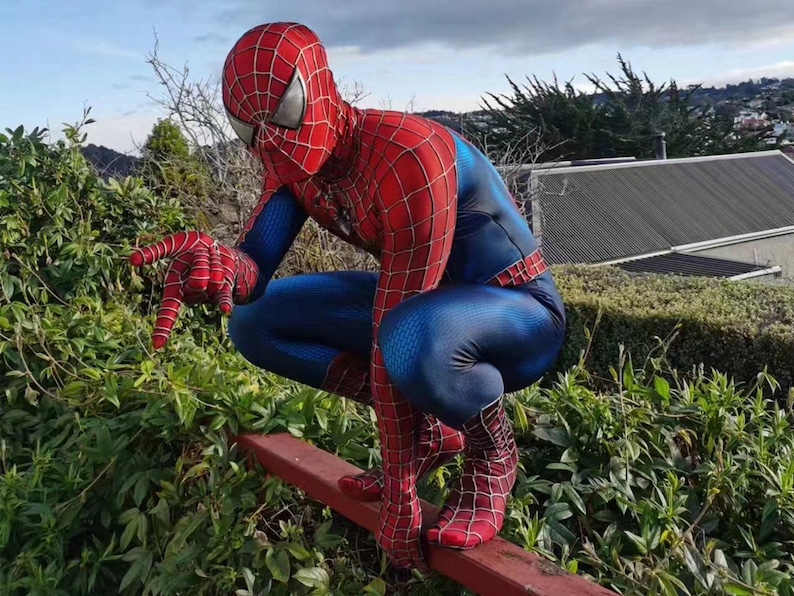 Spiderman Costume Suit Cosplay Sam Raimi Spider Man Upgraded Etsy