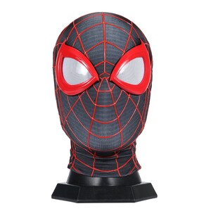 Spiderman Mask PS5 Miles Morales Spiderman Mask Spider-man Cosplay Mask ...