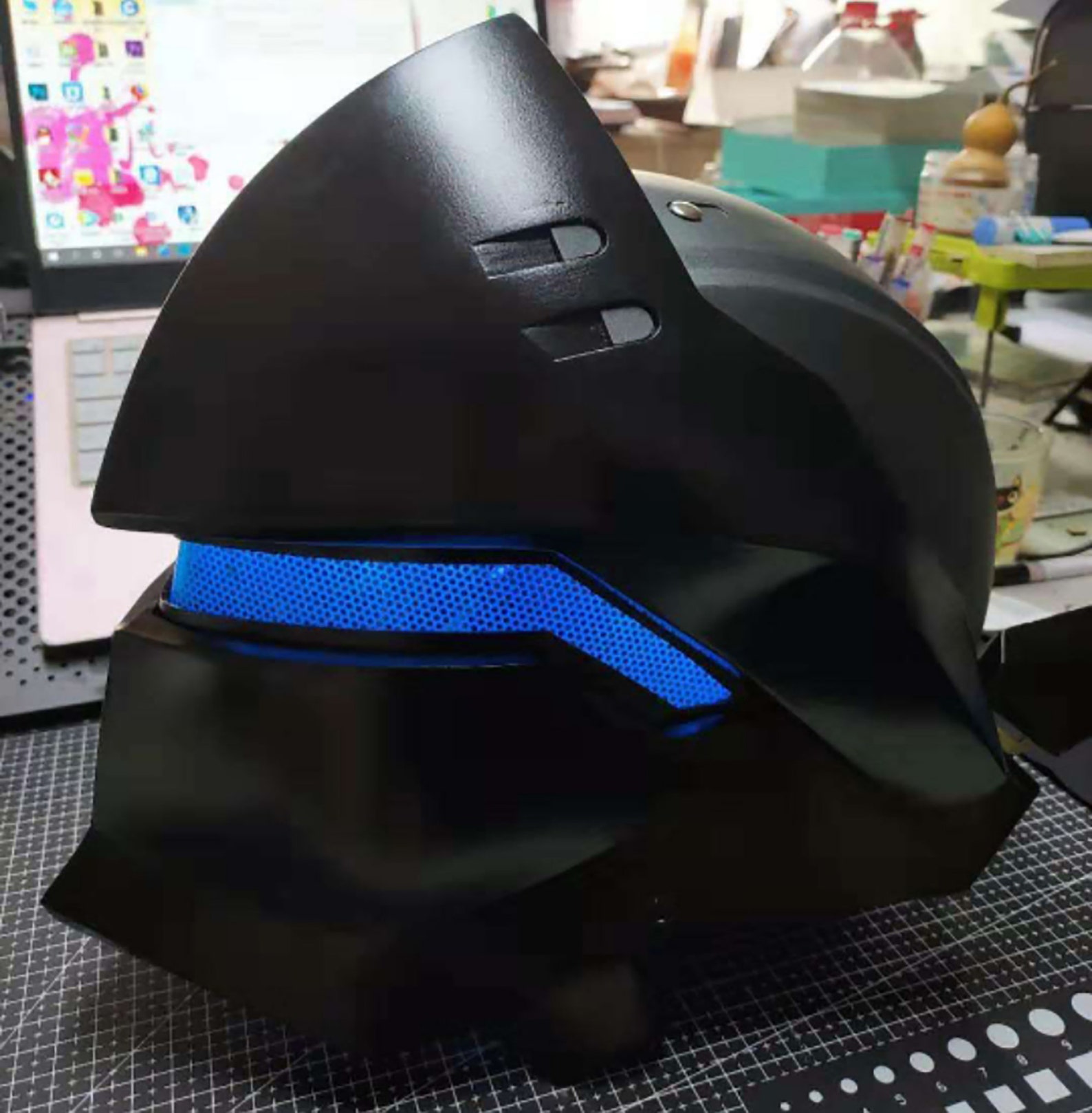 Genji Mask Genji Helmet OW Genji Costume Cosplay Genji OW - Etsy