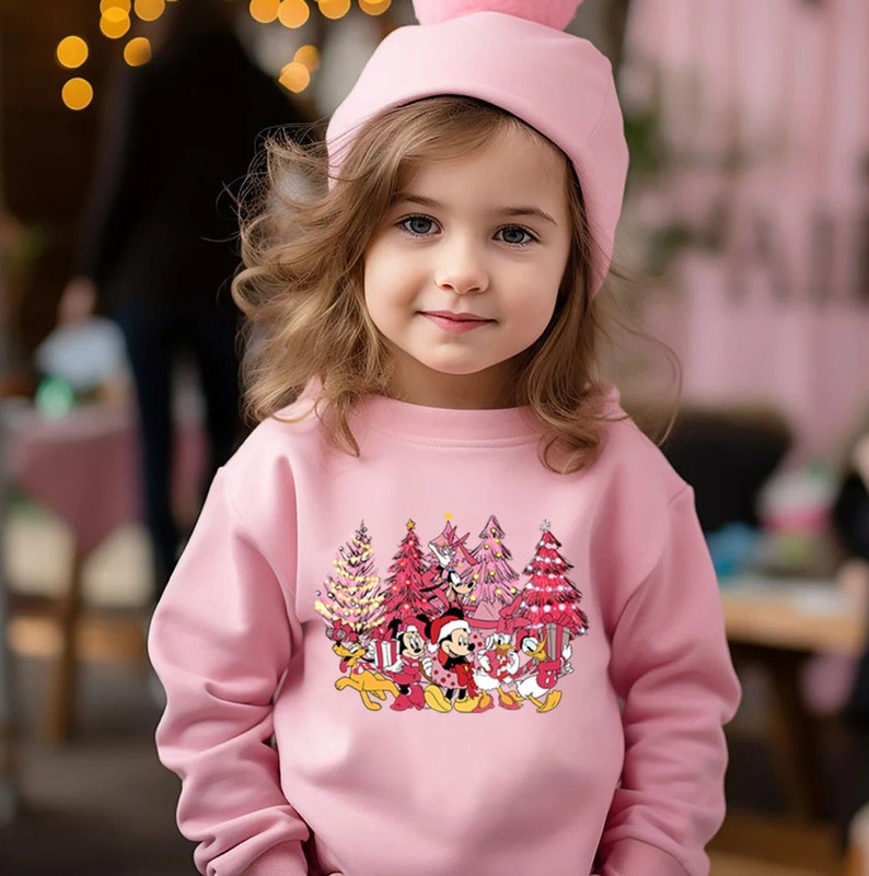 Mickey and Friends Christmas Party Sweater, Christmas Trees Sweatshirt ...