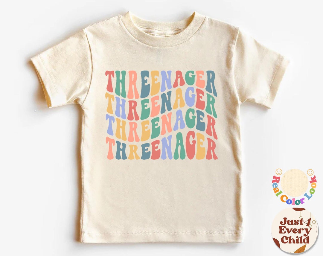 Threenager Toddler Shirt, 3rd Birthday Shirt, Third Birthday Toddler ...