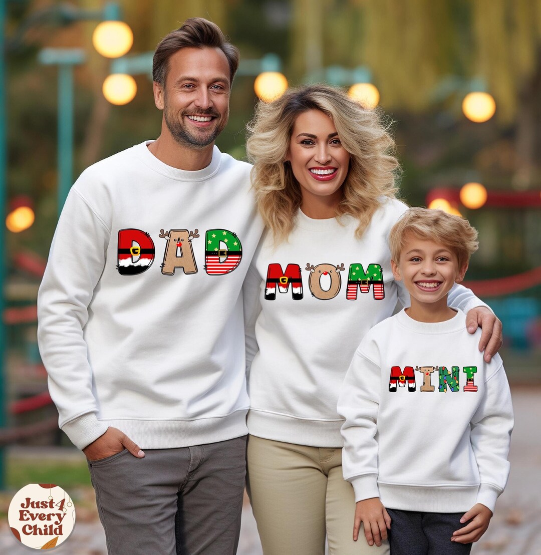 Custom Name Christmas Family Sweater, Christmas Sweater With Name ...