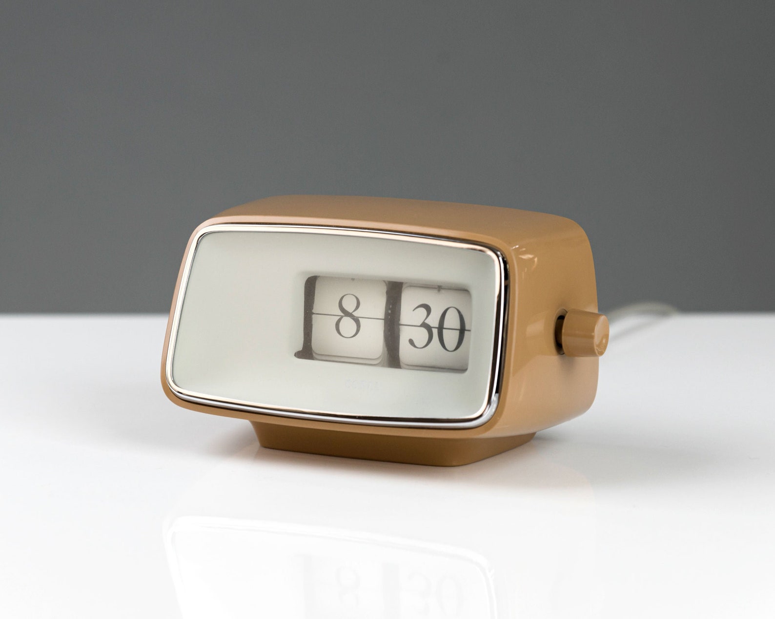 Rare Flip Clock by Copal Model Caslon 201 Type 24-hr Cognac - Etsy