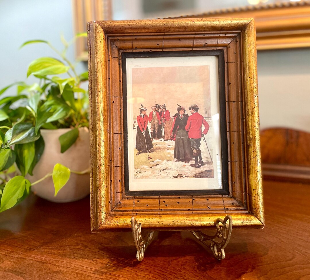 Vintage 1908 Golf Print by A.I. Keller: Framed Antique Sports Art - Etsy