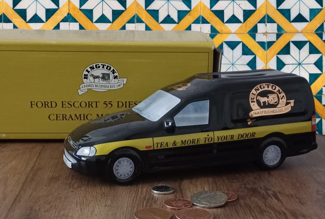 Ringtons Tea Delivery Van Money Box Ceramic Ford Escort 55 Diesel Van ...