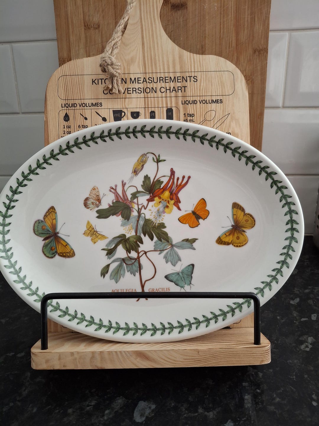 Portmeirion Botanic Garden Small Oval Plate Oven to Tableware Slender ...