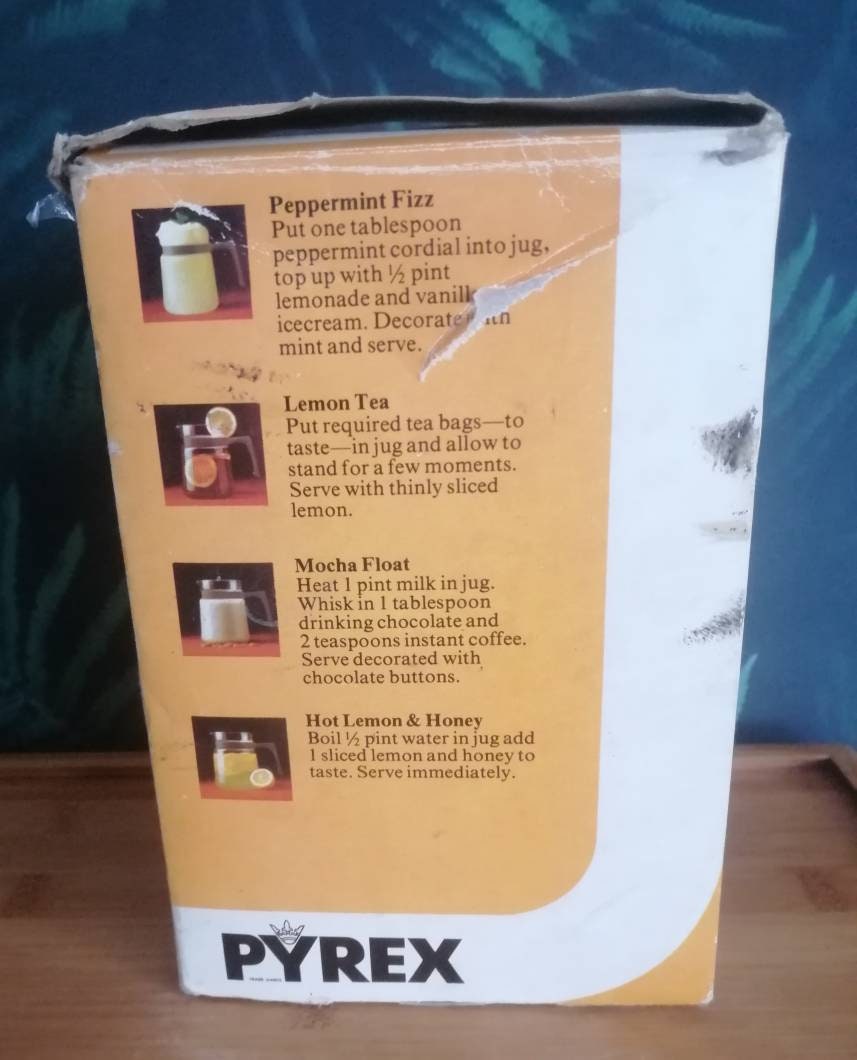 Pyrex Juggler Pyrex Glass Jug 1 Litre - Etsy