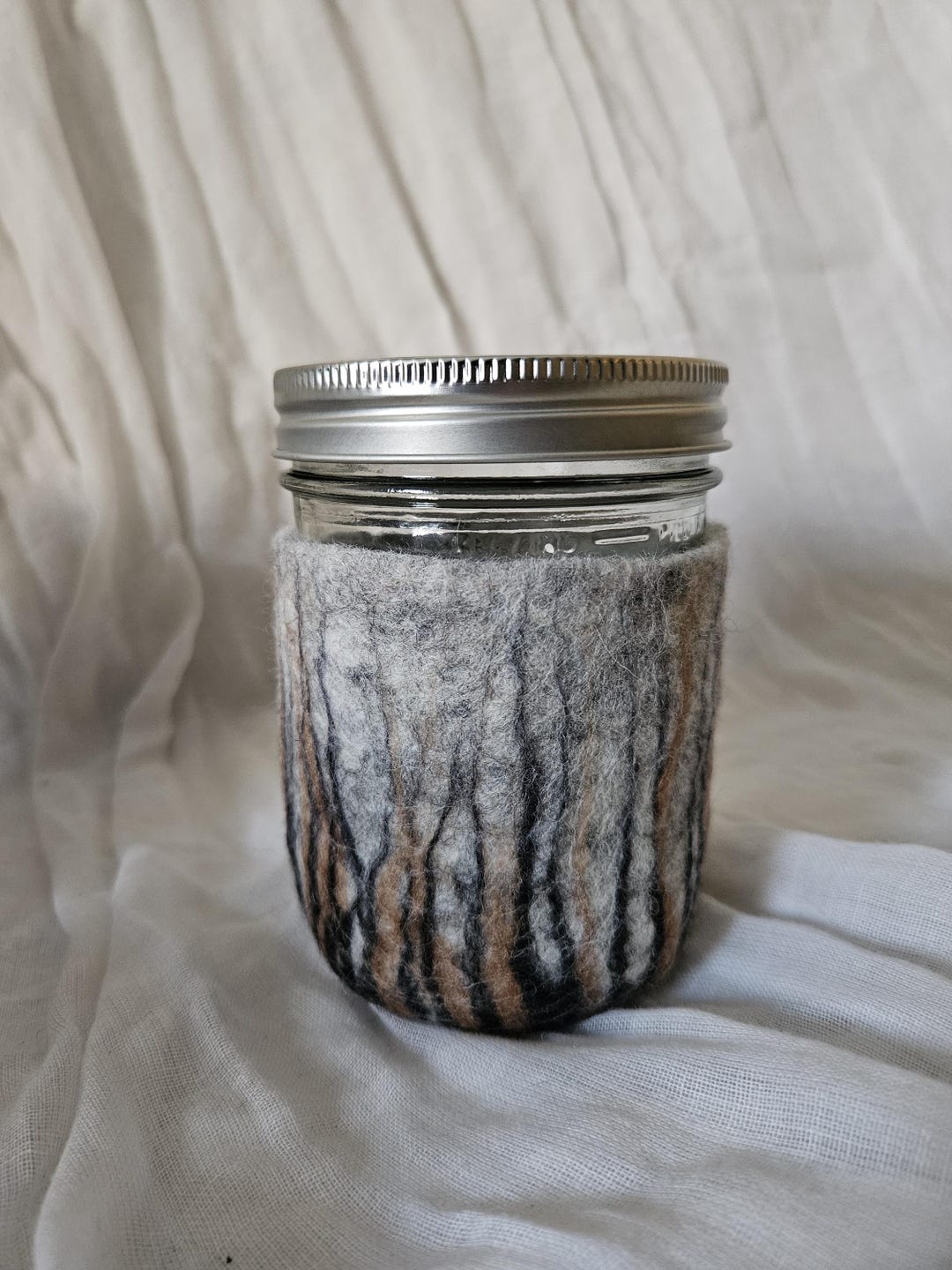 Tendrils Wool Mason Jar Coozy - Etsy