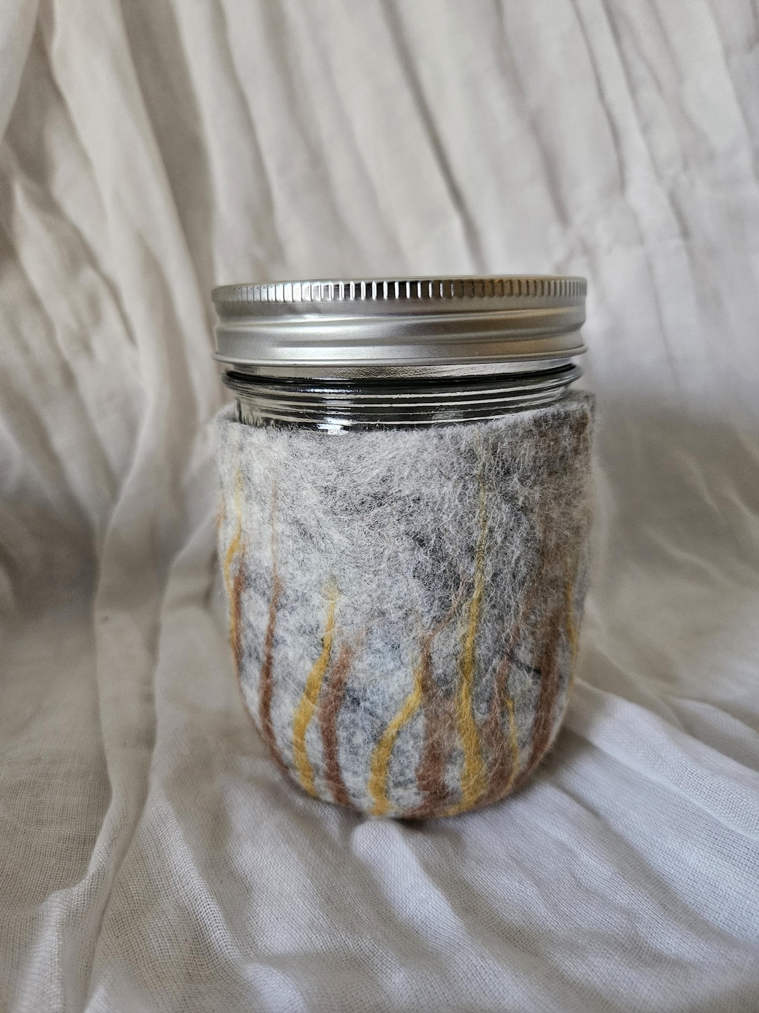 Ray of the Sun Wool Mason Jar Coozy - Etsy