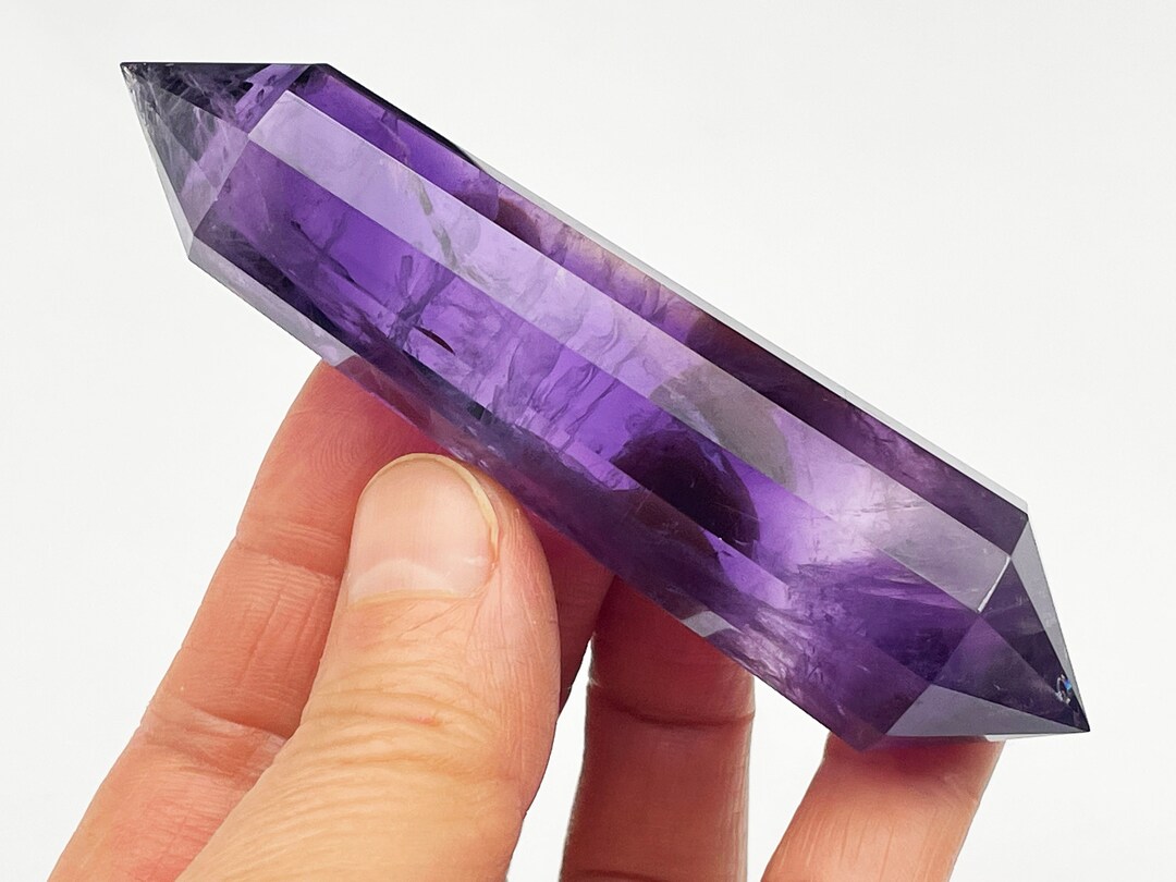 Amethyst Crystal Point, 12 Sided Vogel Style, Scepter Quartz Crystal ...