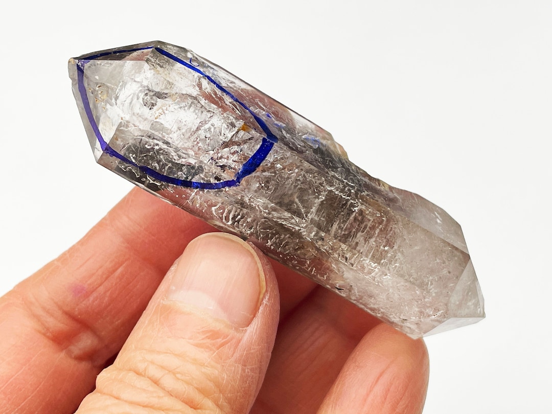 Enhydro Quartz Crystal, Moving Bubble ,raw Crystal Point, Metaphysical ...