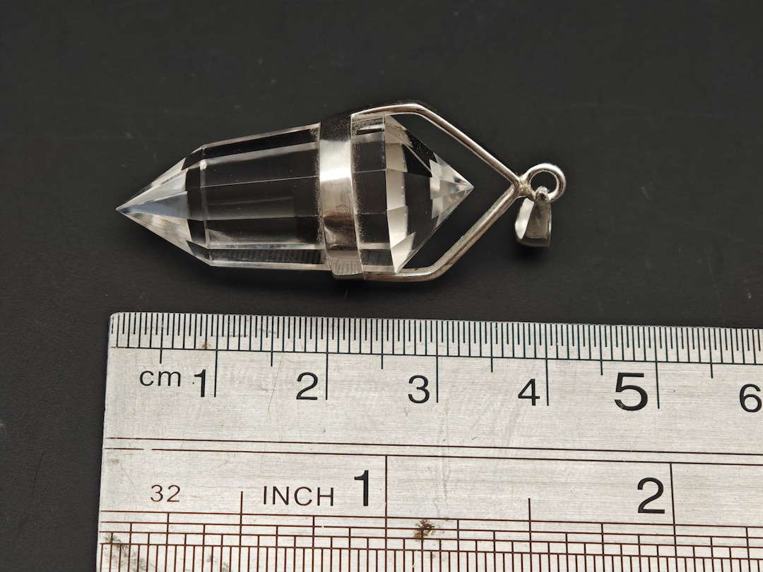 Clear Quartz Vogel Crystal Pendant, 12 Sided Healing Jewelry - Etsy