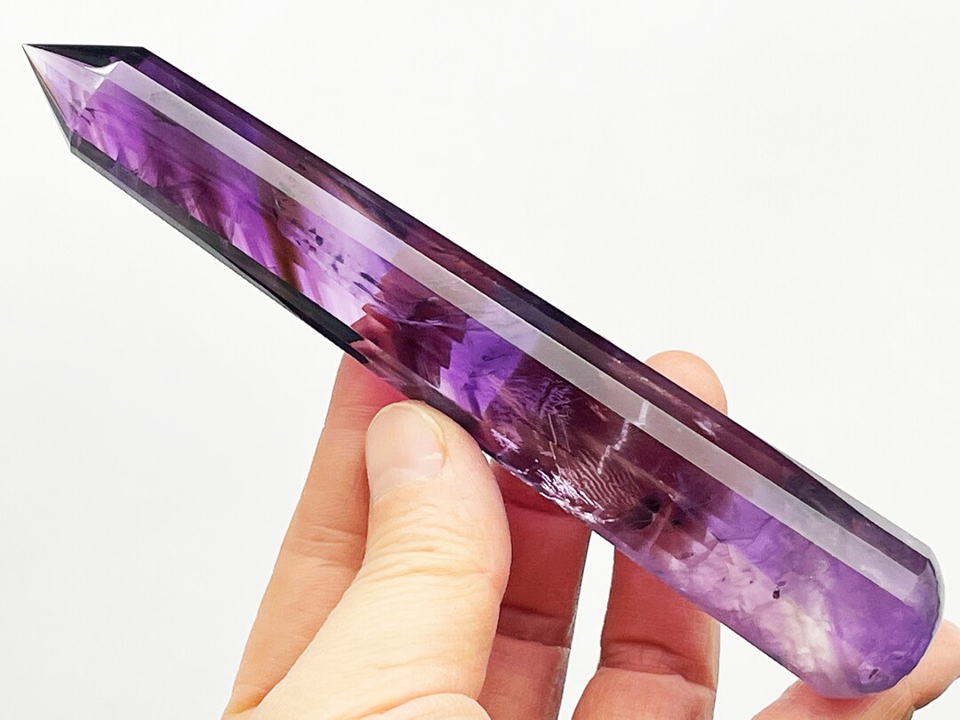 Amethyst Wand, 18 Sided Vogel Style, Crystal Point, Scepter Quartz ...