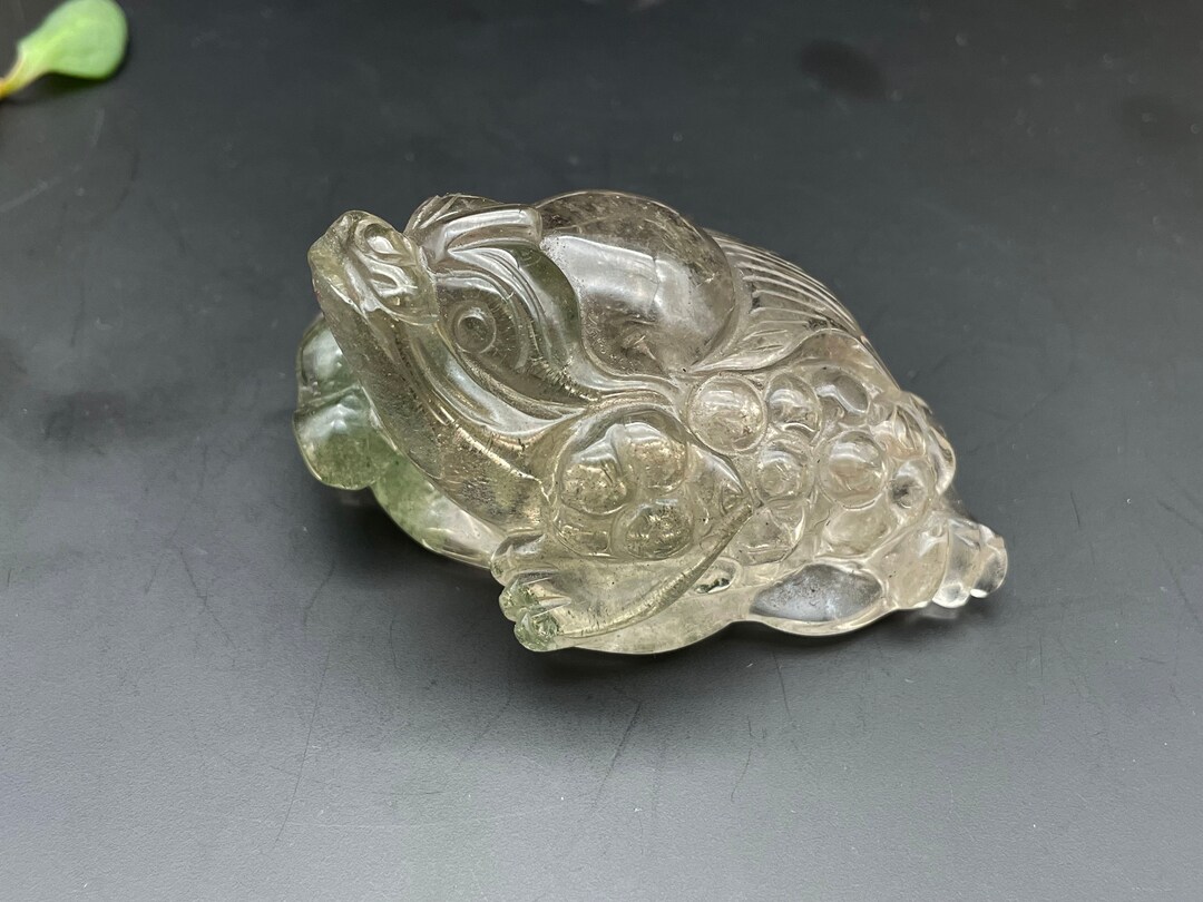 Green Phantom, Figure of Toad ,crystal Carving, Handmade Jewelry, Home ...