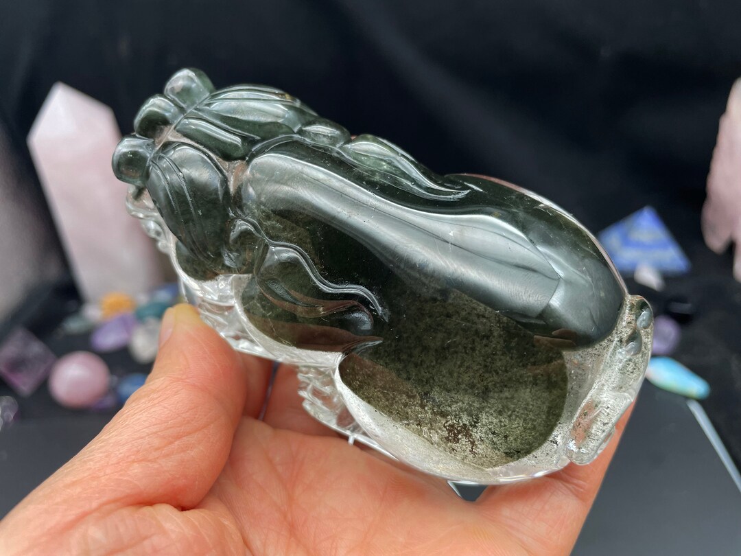 Phantom Crystal Pixiu ,crystal Carving, Handmade Jewelry,home Decor ...