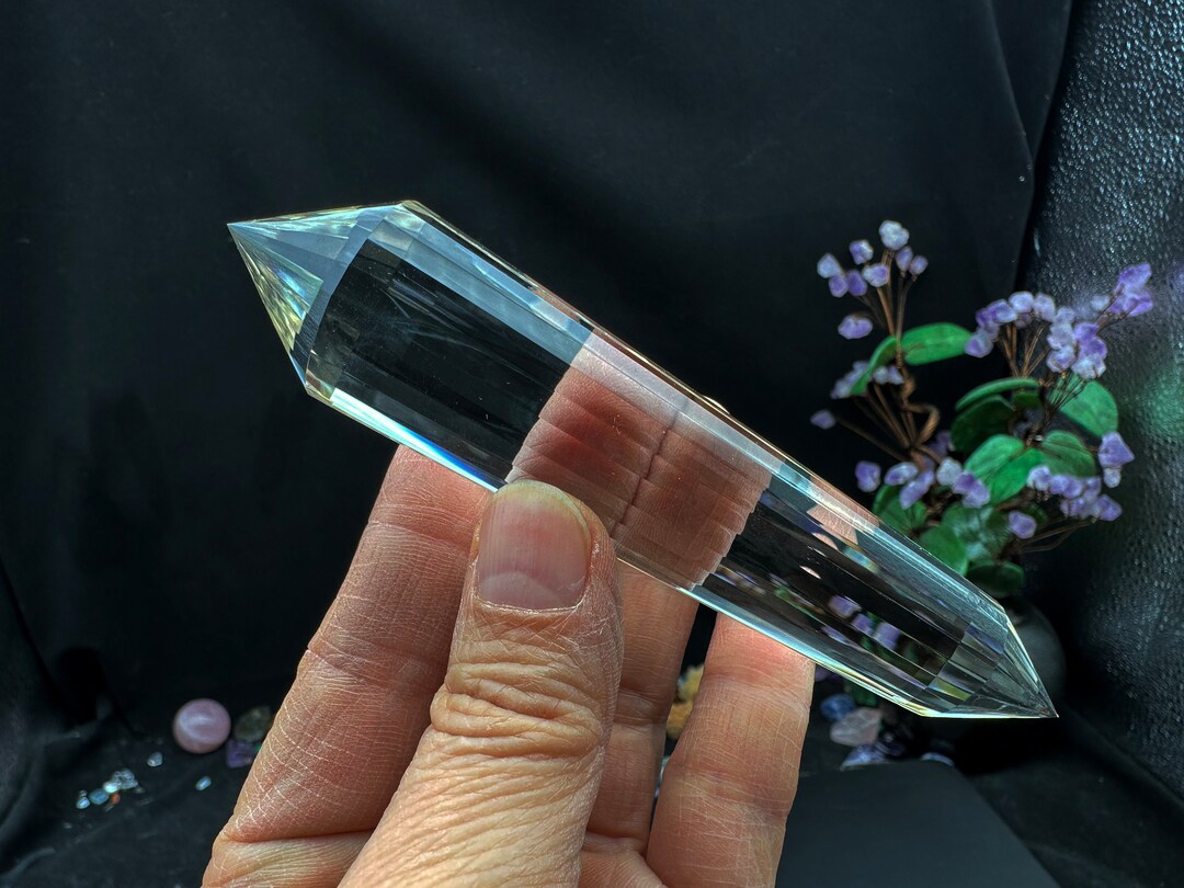 Light Citrine, 24 Sided Vogel Style, Crystal Point, Metaphysical ...
