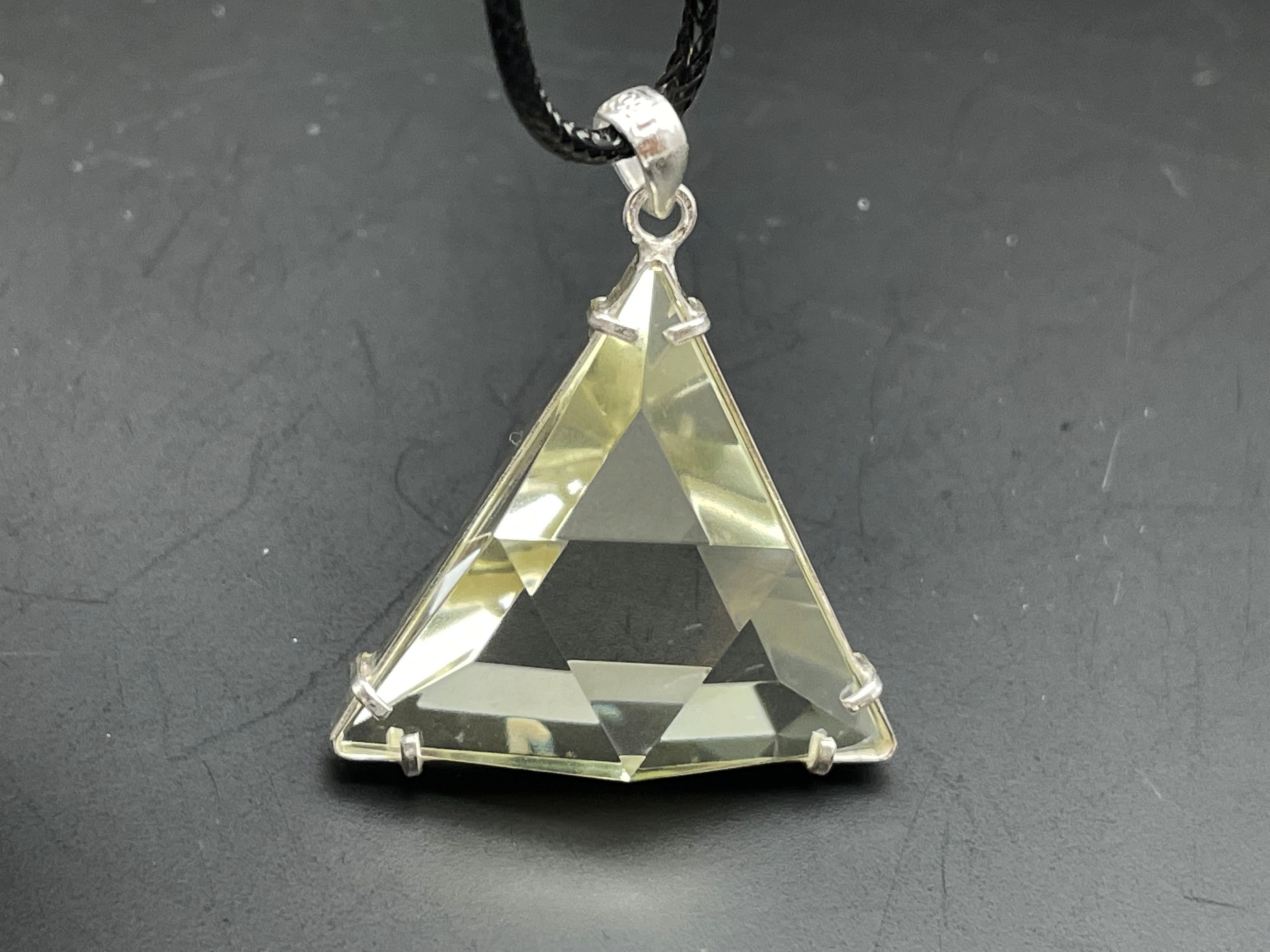 Light Citrine Quartz Star of David crystal Pendant sterling - Etsy