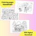 Set of 9 Transport Coloring Pages for Kids, Fun Activity Sheets ...