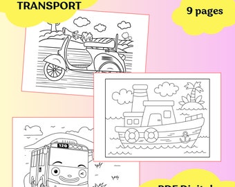 18 Coloring Pages for Boys, Fun Activity Sheets, Printable Kids ...