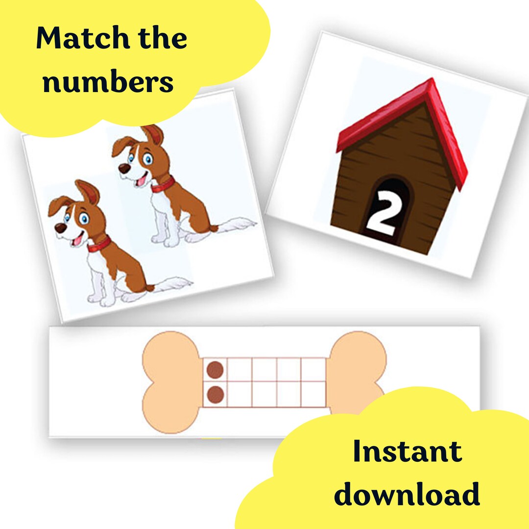 Toddler Counting 1 to 10 Printable Game, Counting Practice Activity ...