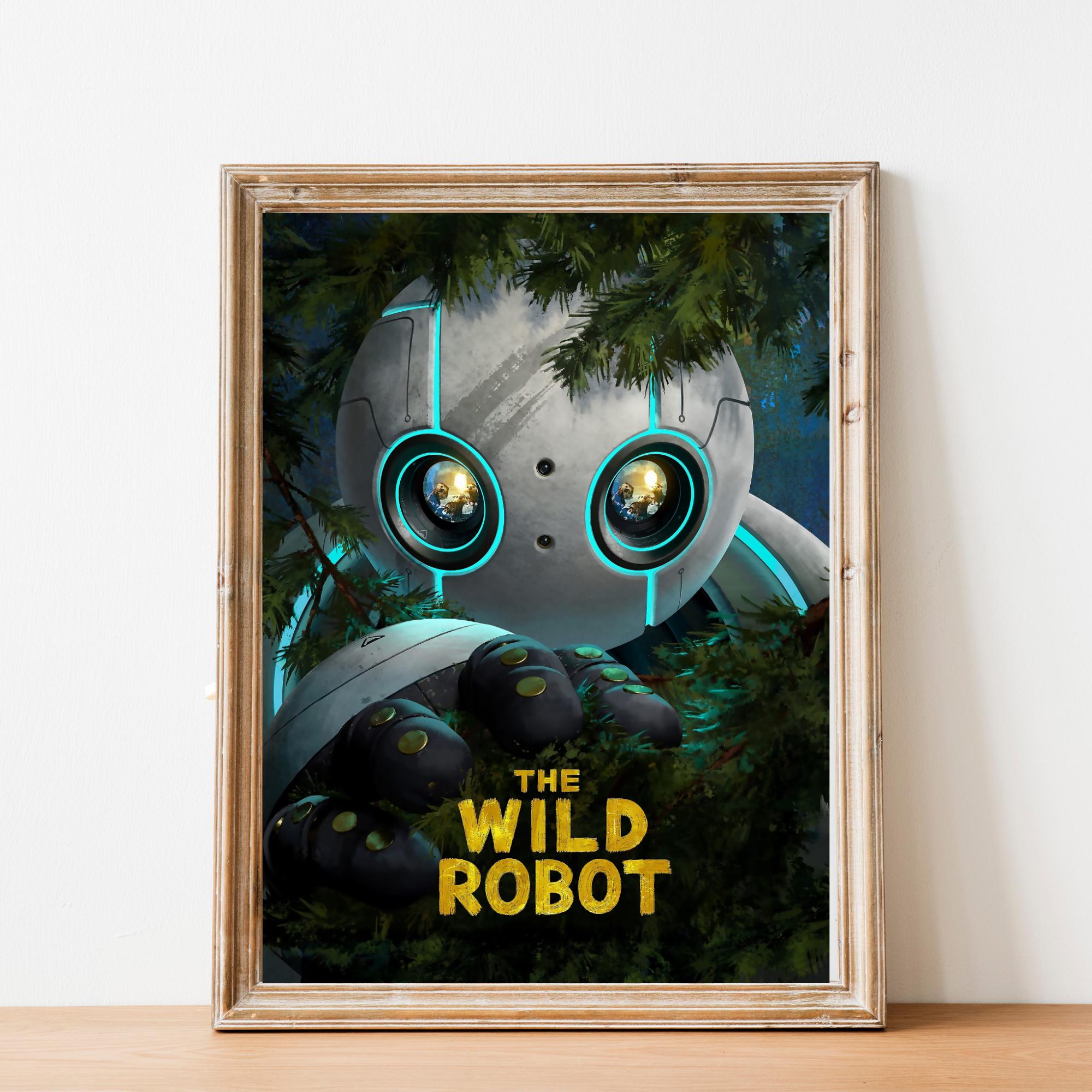 The Wild Robot Printable Poster, Animated Film Art, Kids Room Decor ...