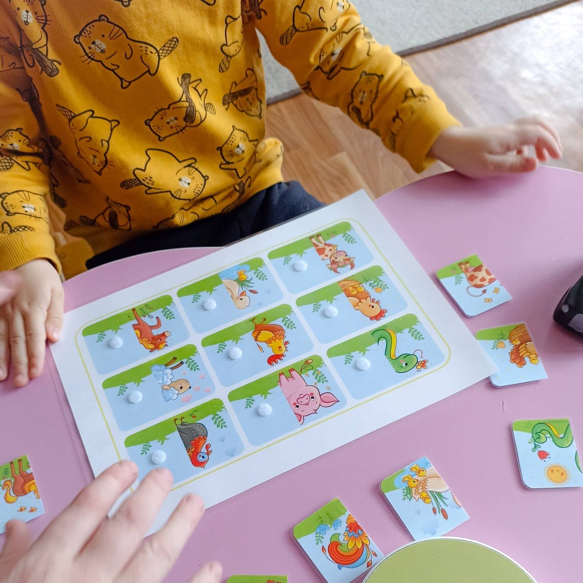 Find the Other Half, Tails of Animals, Matching Cards Activity, Match ...