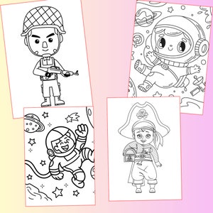 18 Coloring Pages for Boys, Fun Activity Sheets, Printable Kids ...