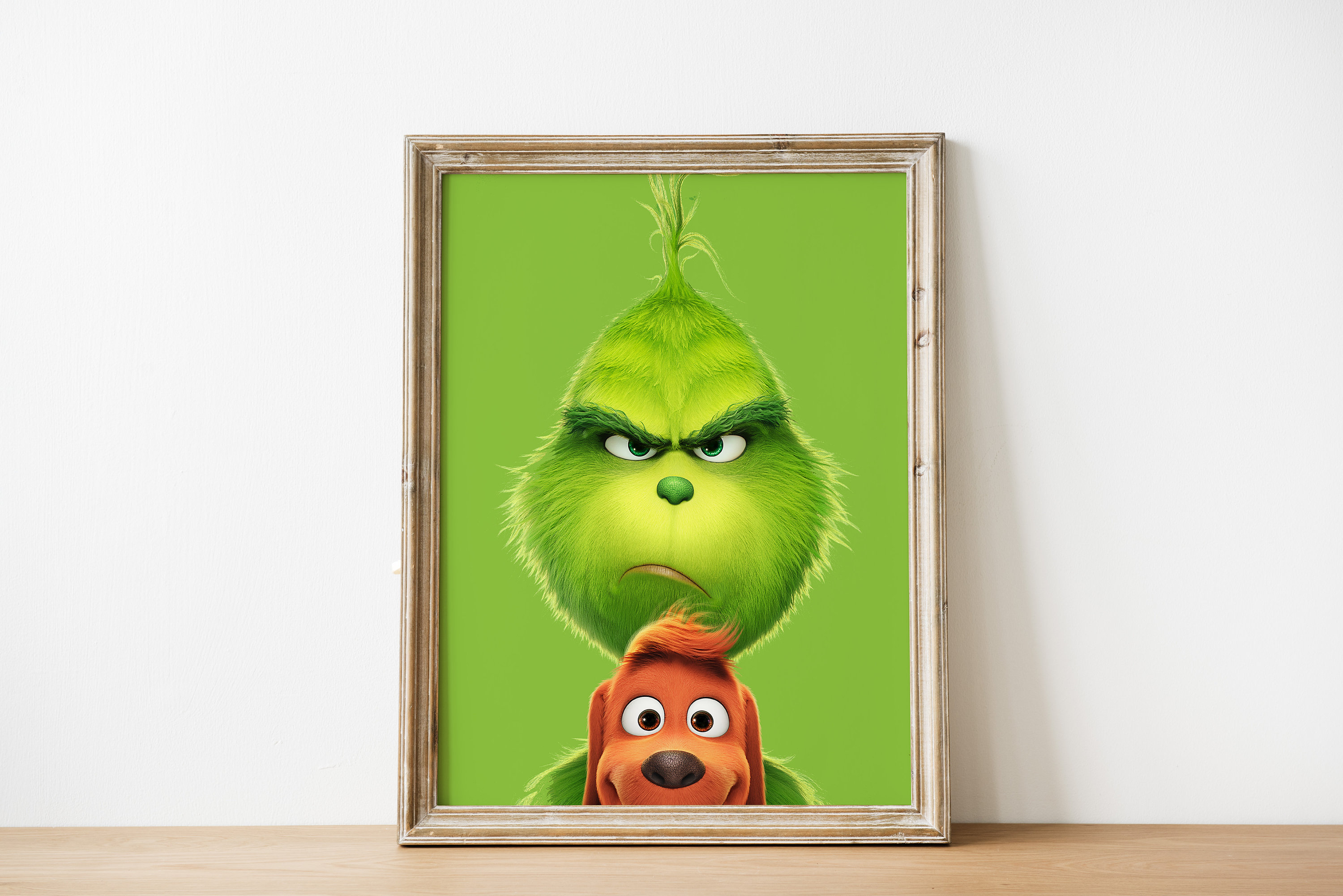 The Grinch and his pet dog Max poster Wall Decor for Kids | Etsy