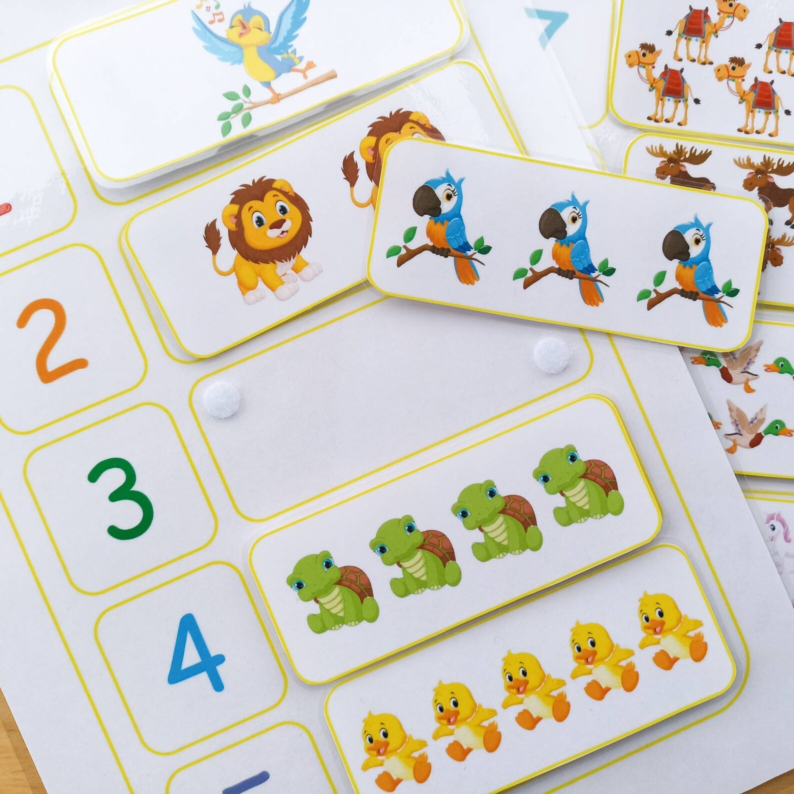Counting Practice Activity, 1 to 10 Counting Montessori, Learn to Count ...