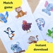 Preschool Printables Activities, Match Animal Face Kids Activity, Faces ...