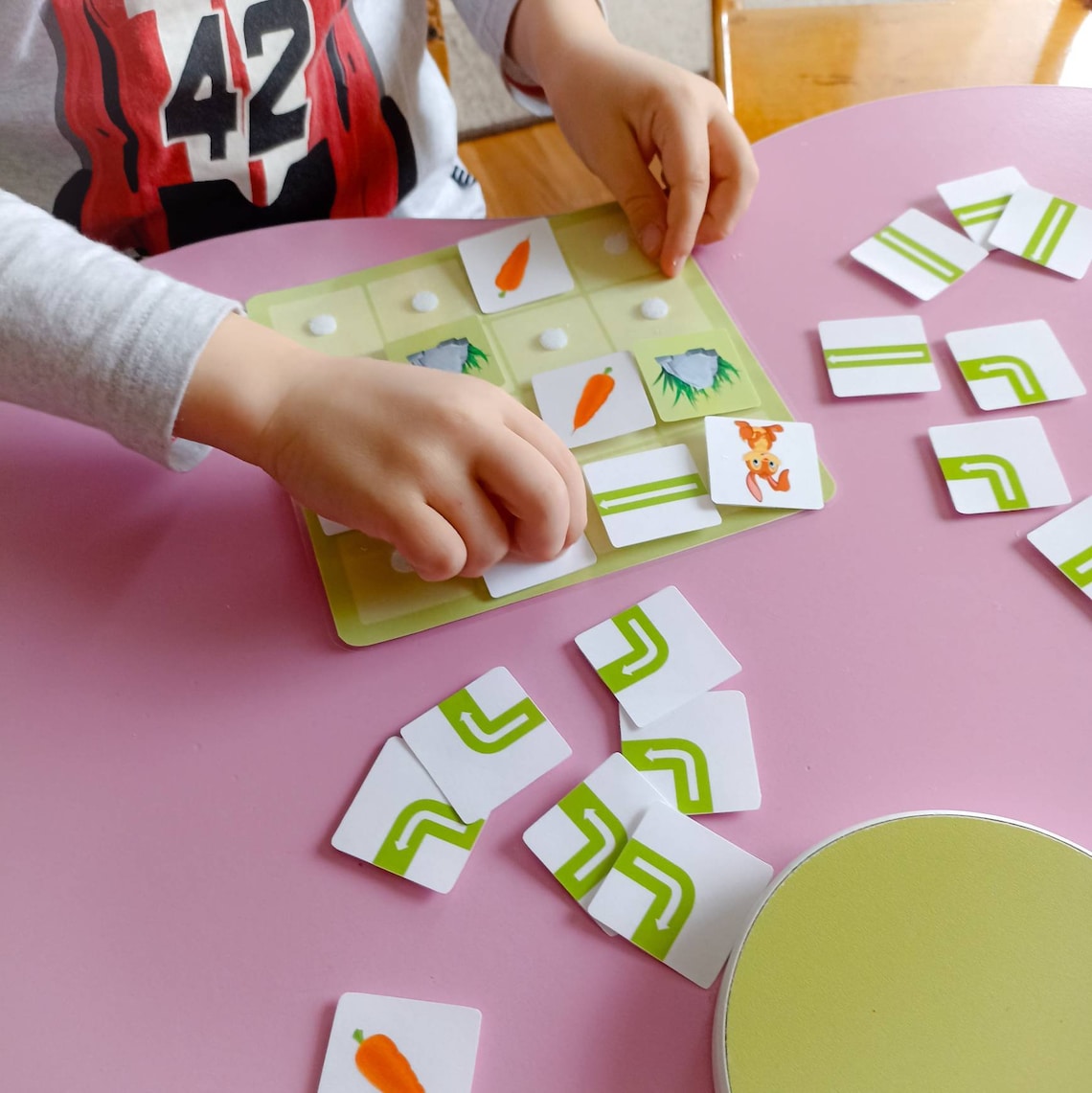 Printable Game Lay a Route, Practice Activity, Montessori Learning ...
