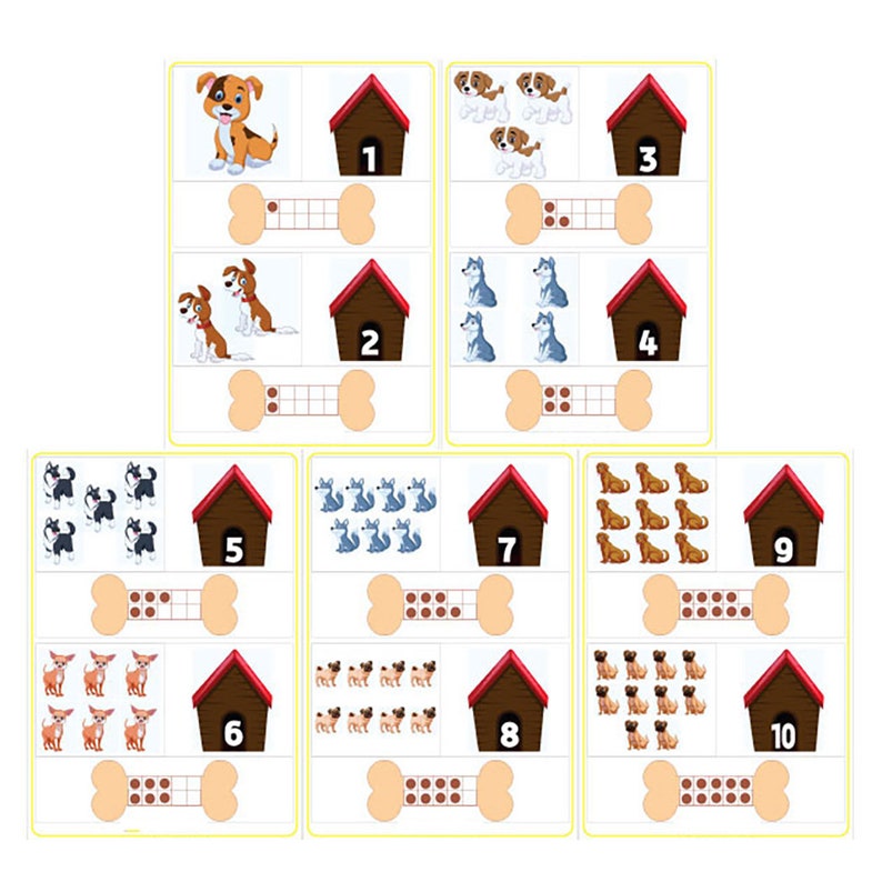 Toddler Counting 1 to 10 Printable Game, Counting Practice Activity ...