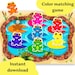 Preschool Printables Activities, Funny Frogs Busy Book Colors Printable ...