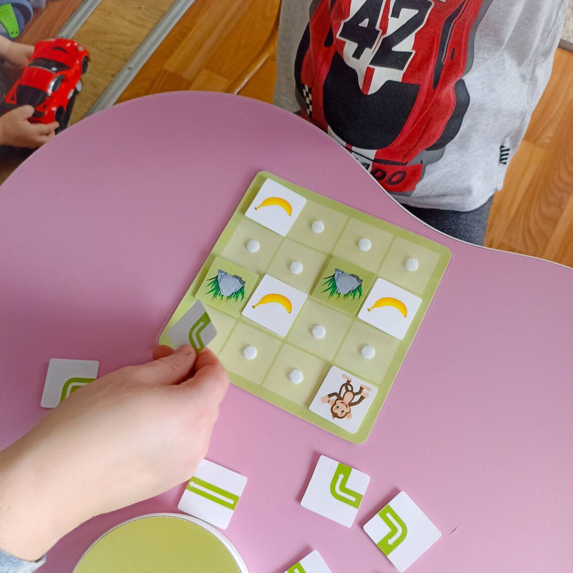 Printable Game Lay a Route, Practice Activity, Montessori Learning ...