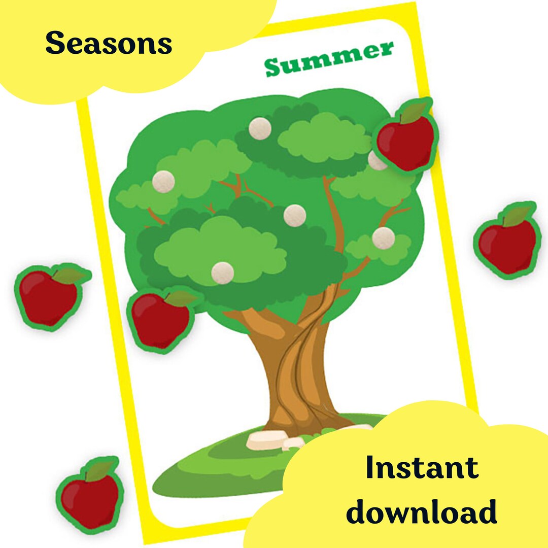 Season Activity, Learn Seasons, Matching Activity, Toddler Learning ...