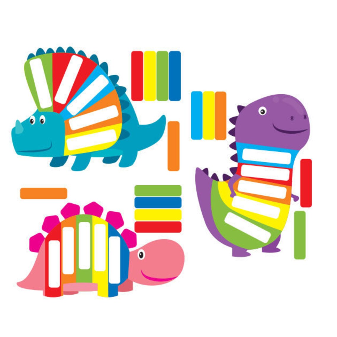 Funny Dinosaur Busy Book Colors Printable, Matching Cards Activity ...