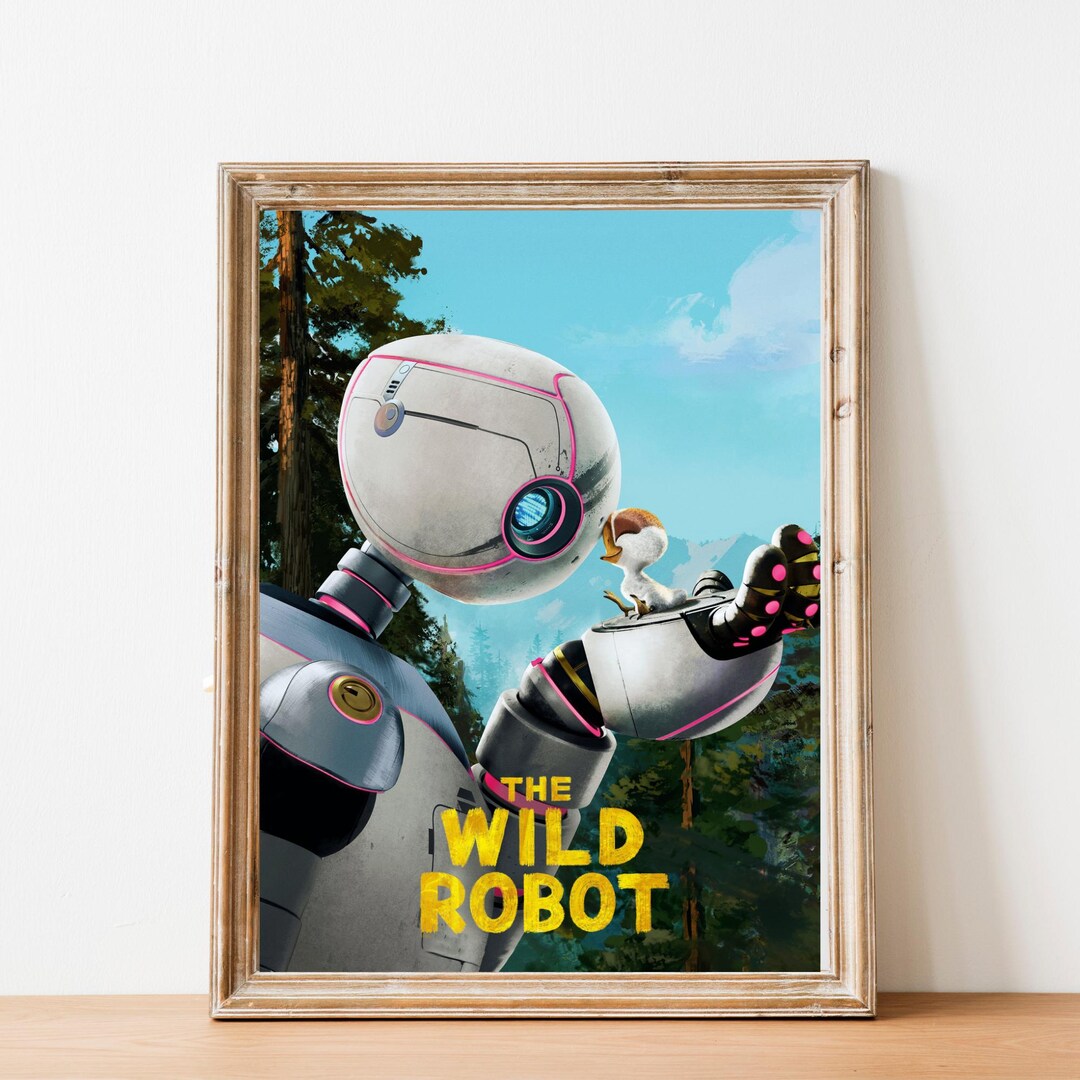 The Wild Robot Printable Poster, Roz and Brightbill Picture, Animated ...