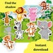 Ladybugs Color Matching Game, Matching Cards Activity, Toddler Learning ...