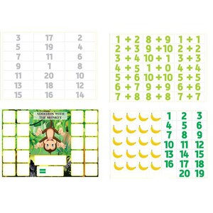 Addition Sums 1-20 Game, Preschool Math, Numbers Activity, Counting ...