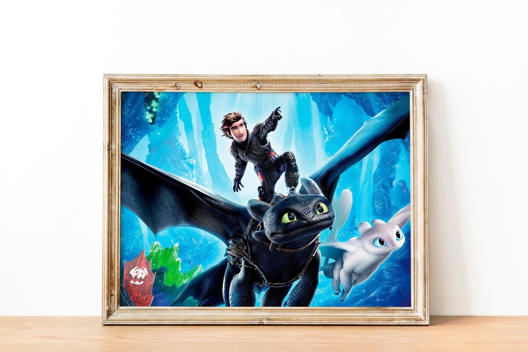 How to Train Your Dragon Printable, Toothless Poster, Printable Picture ...