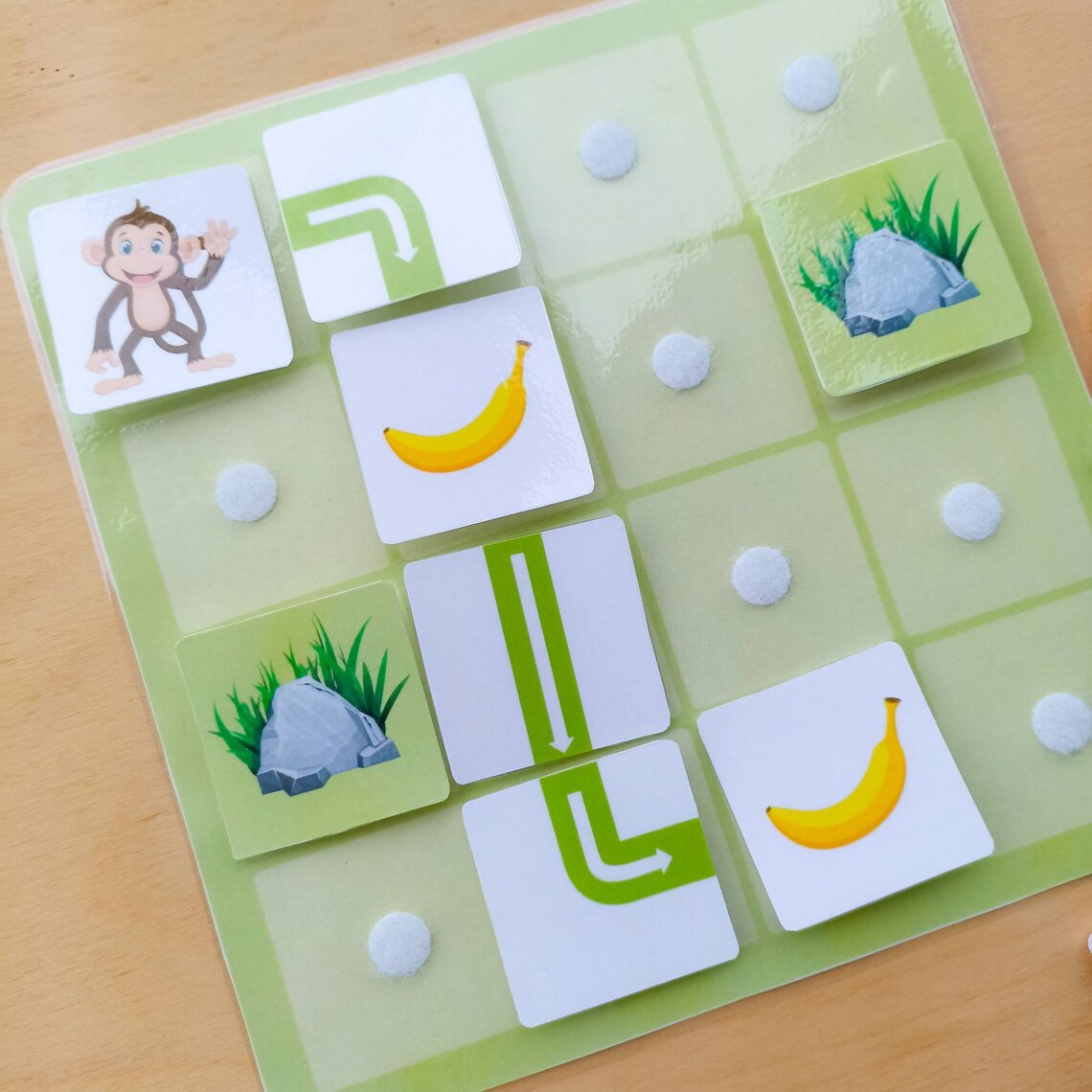 Printable Game Lay a Route, Practice Activity, Montessori Learning ...