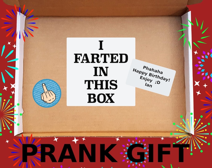 FART BOX Prank Mail Post Gift Box Gag Funny Birthday, Christmas Present ...