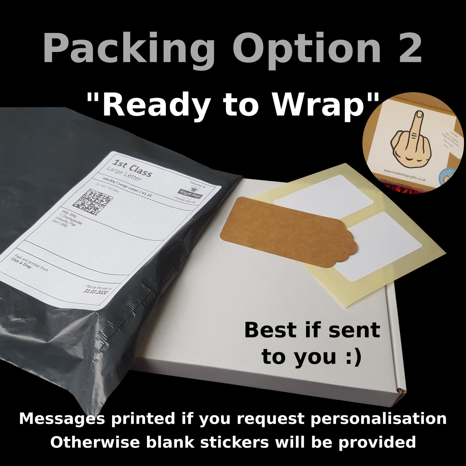 Middle Finger Box Prank Mail Post Gift Box Gag Funny - Etsy UK