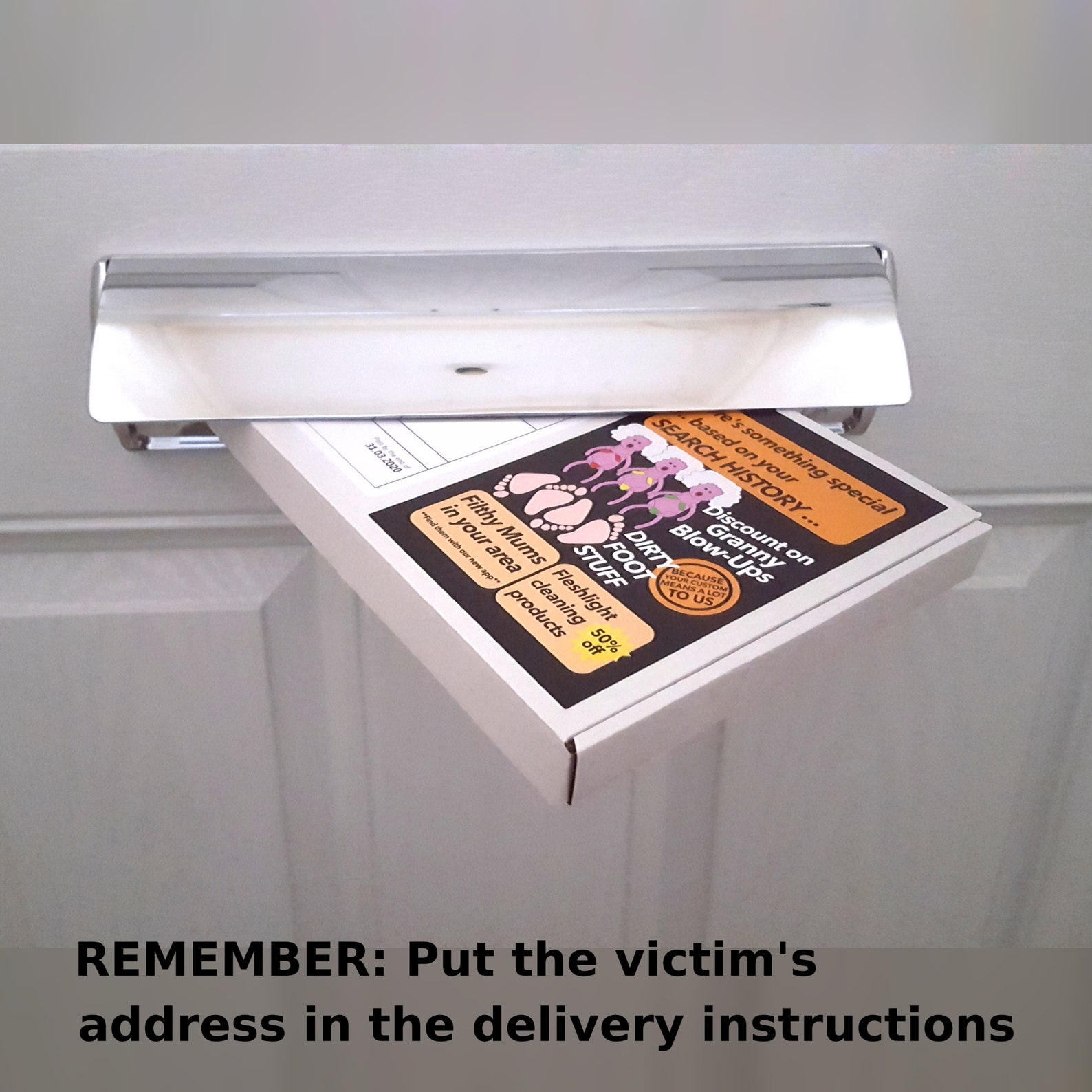 SEARCH HISTORY Prank Mail Post Gift Gag Box Funny | Etsy